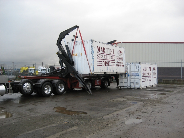 Container Lifters NW - Container delivery service, Loaded containers on ...